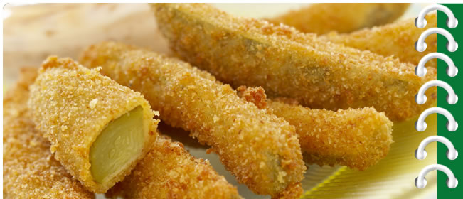 Bâtonnets de cornichons épicés et frits avec trempette | Recipe - bicks.ca