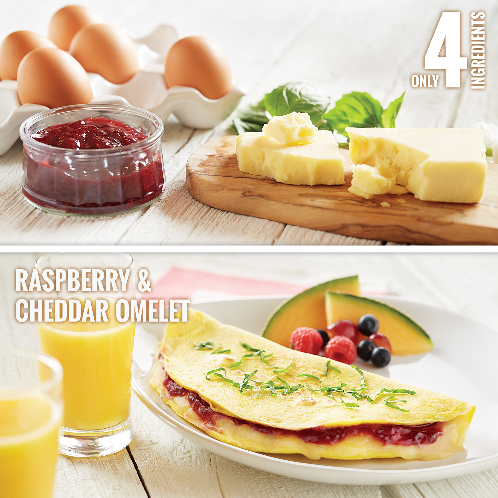 Raspberry & Cheddar Omelettete - Smucker's®